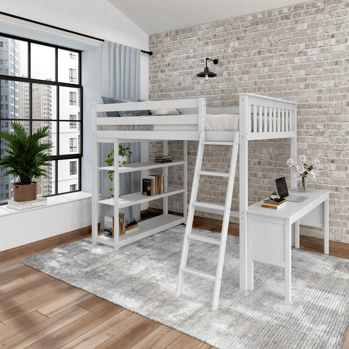 Shop Full Size Loft Beds, Wooden Loft Bed Frames + Loft Bed with Desk ...