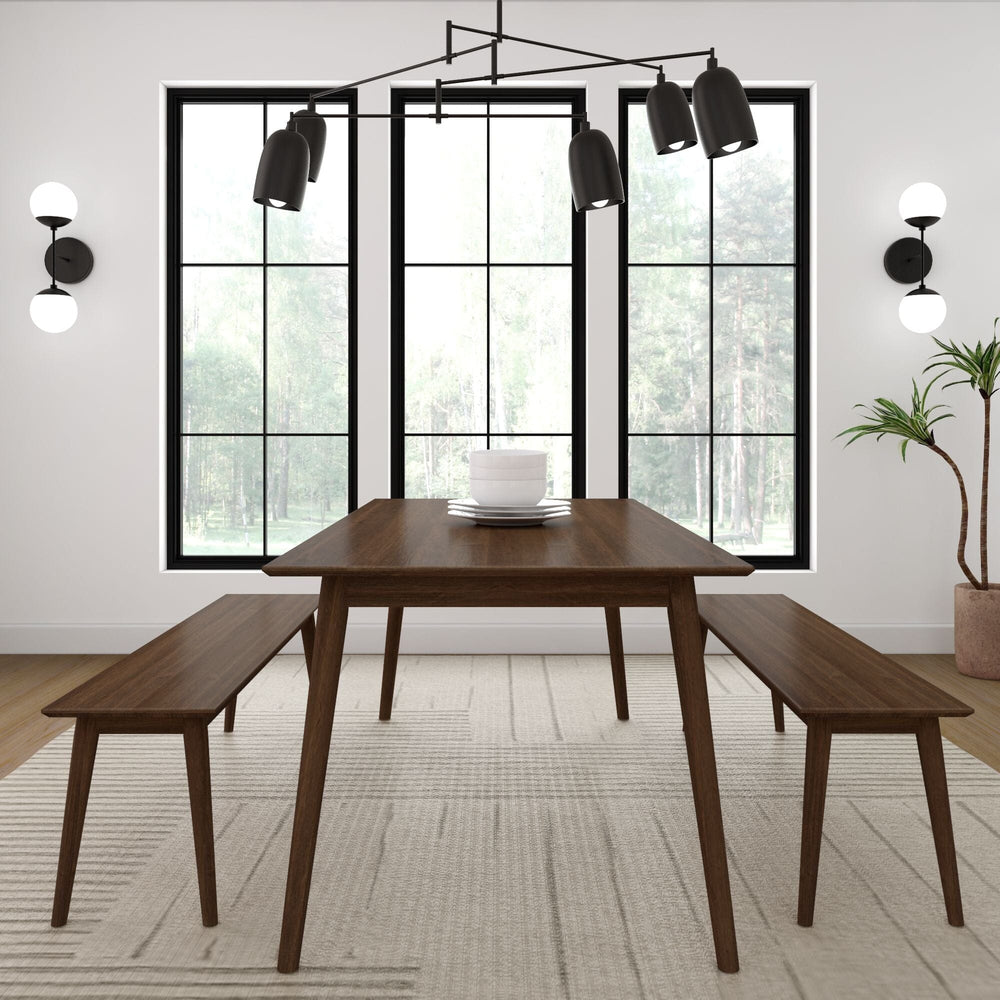 Mid Century Modern Solid Wood Dining Bench, 60" – Plank+Beam