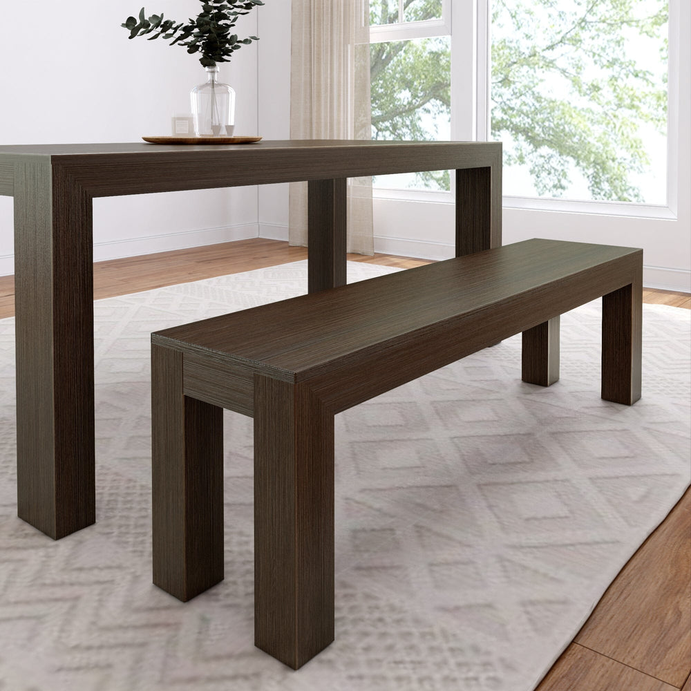 Modern Solid Wood Dining Bench, 60" – Plank+Beam