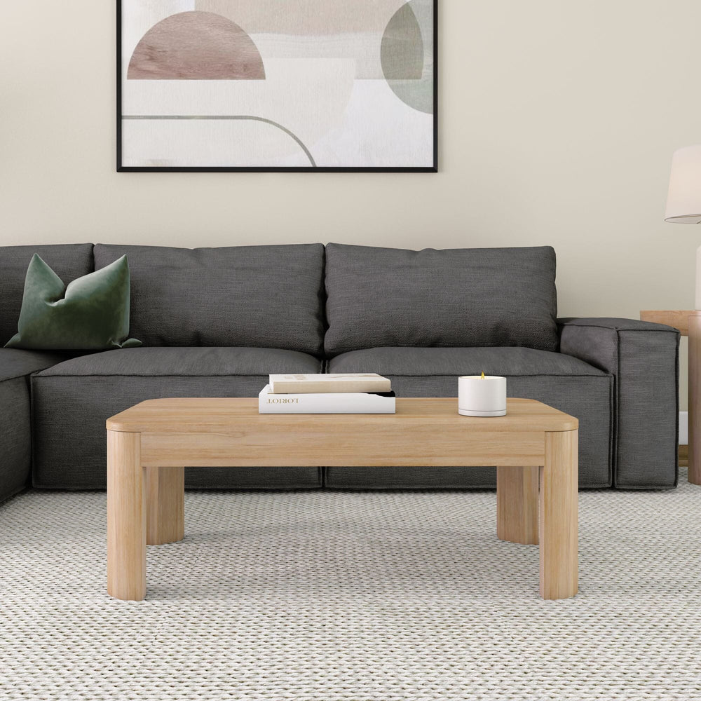 Contour Solid Wood Coffee Table, 40" – Plank+Beam