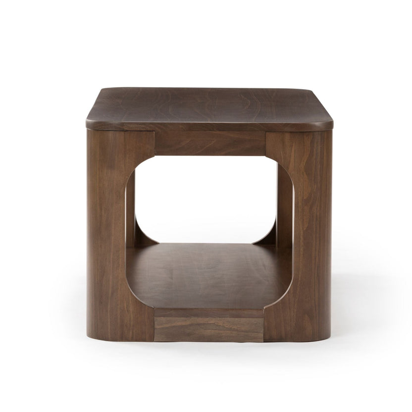 Forma Solid Wood Coffee Table with Shelf, 40" – Plank+Beam