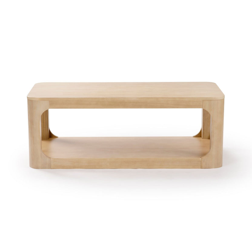 Forma Solid Wood Coffee Table with Shelf, 48" – Plank+Beam