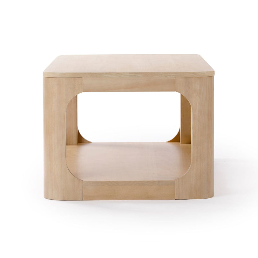 Forma Solid Wood Coffee Table with Shelf, 48" – Plank+Beam