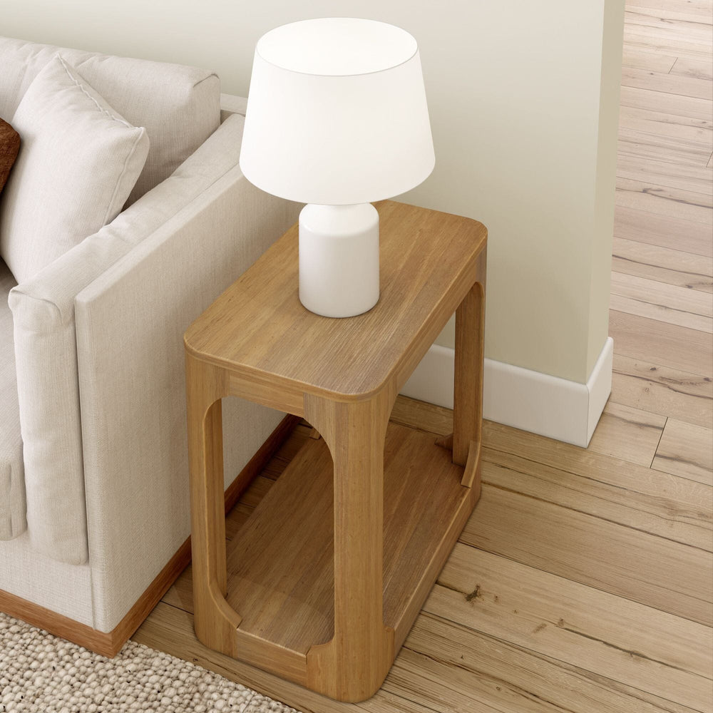 Forma Side Table with Shelf, 25" – Plank+Beam