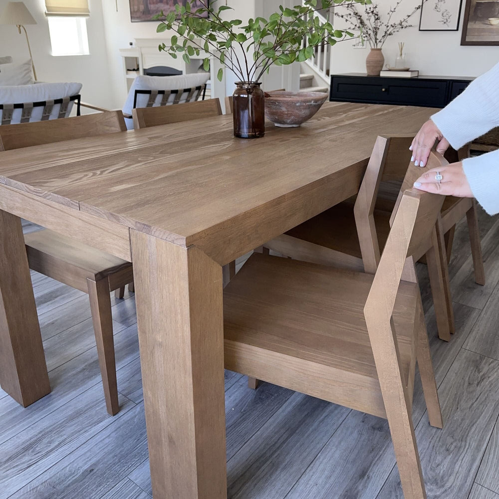 Modern Solid Wood Dining Table, 72" – Plank+Beam