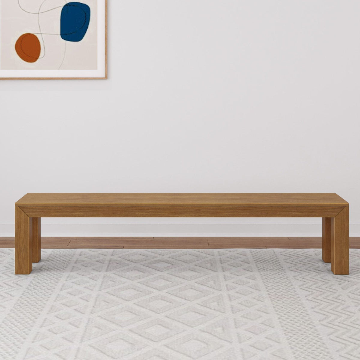 Modern Solid Wood Dining Bench – Plank+Beam