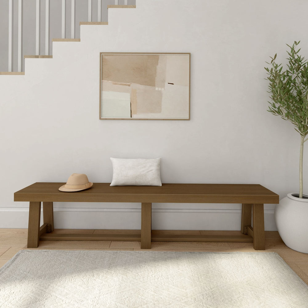 Farmhouse Solid Wood Dining Bench, 85" – Plank+Beam