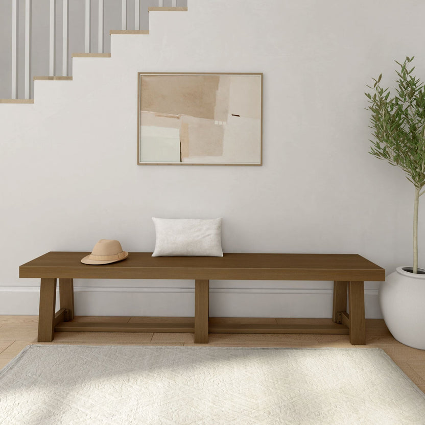 Farmhouse Solid Wood Dining Bench, 85" – Plank+Beam