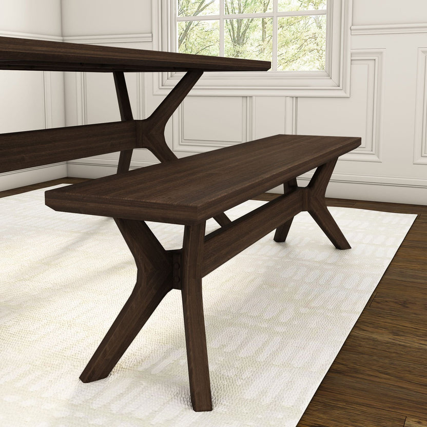 Verso Solid Wood Dining Bench, 60" – Plank+Beam