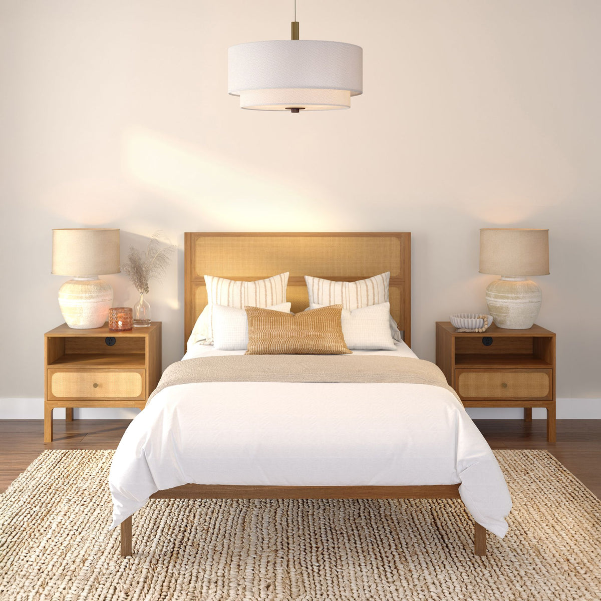 Elio Rattan Full Size Bed – Plank+Beam