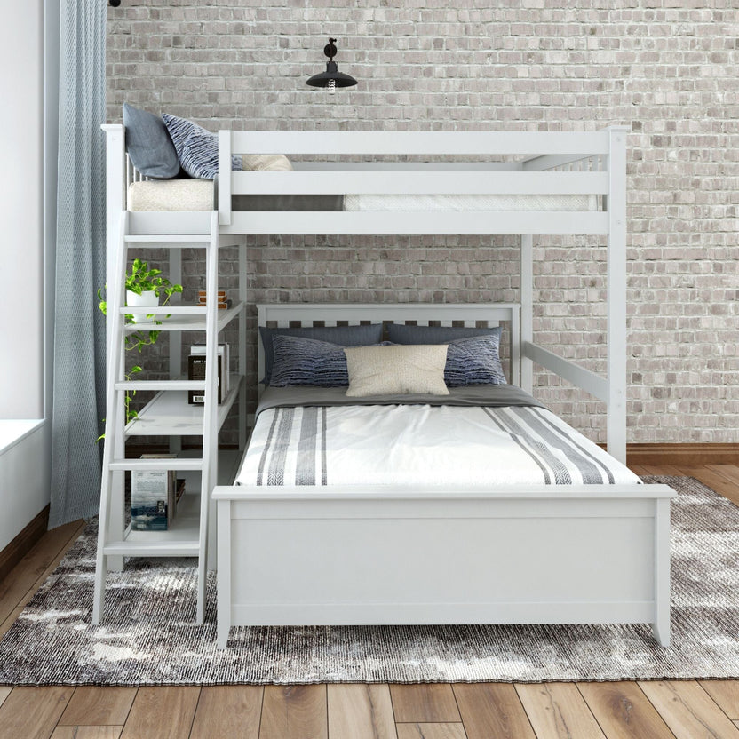 Full Over Full L-Shaped Bunk Bed with Storage – Plank+Beam