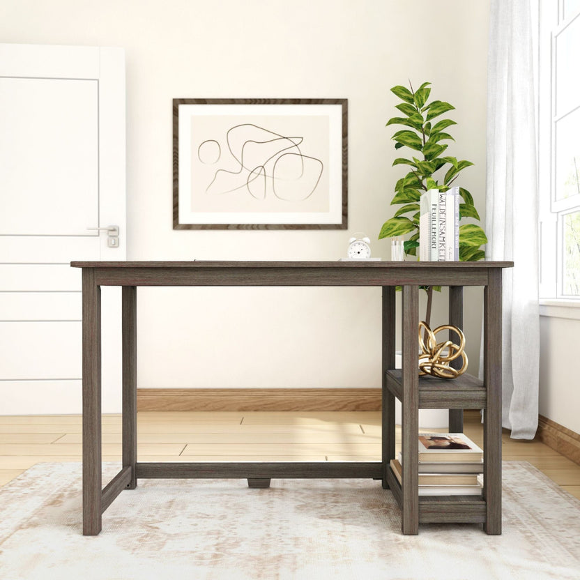 Solid Wood Computer Desk with Storage – Plank+Beam