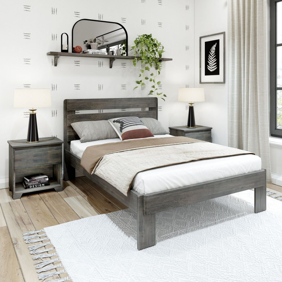 Rustic Full Bed Frame – Plank+Beam