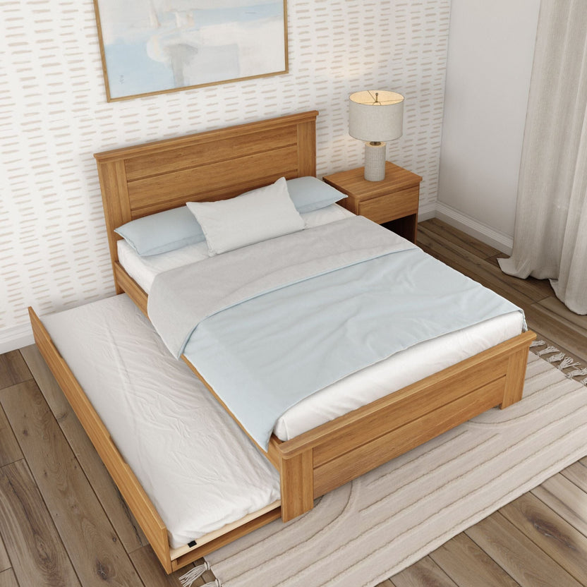 Rustic Full Size Bed with Trundle Bed – Plank+Beam