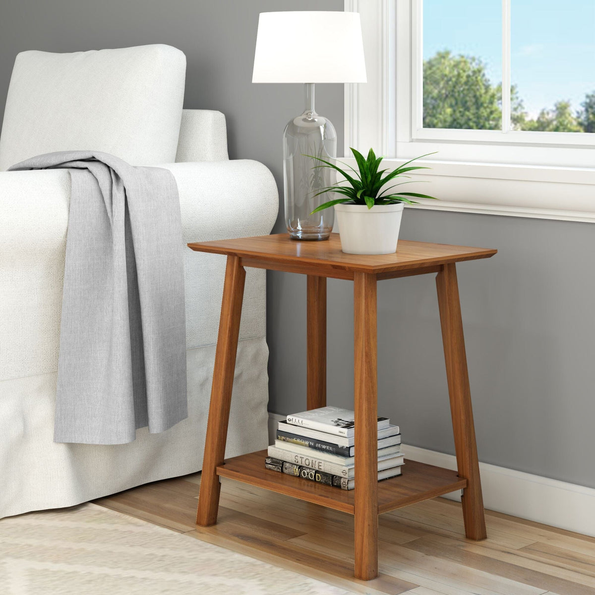 Modern Side Table Mid-Century End Table for Living Room, Bedroom ...